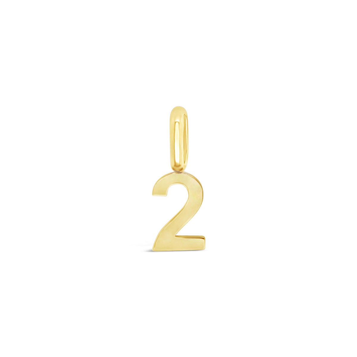 14k Yellow Gold Number Pendant – Guavangold